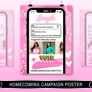 Homecoming Poster, Vote Homecoming Queen, Student Council Poster, Class ...