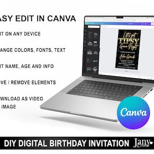 Game Night Birthday Party Invitation | Animated Lets Get Tipsy Game ...