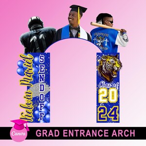 Graduation Arch, Graduation Entrance Arch Editable in Canva, Graduation ...