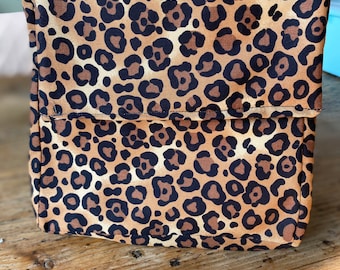 Leopard Print Insulated Lunch Bag - Etsy