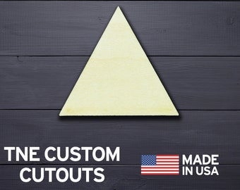 Wooden Triangle Cutouts - Etsy