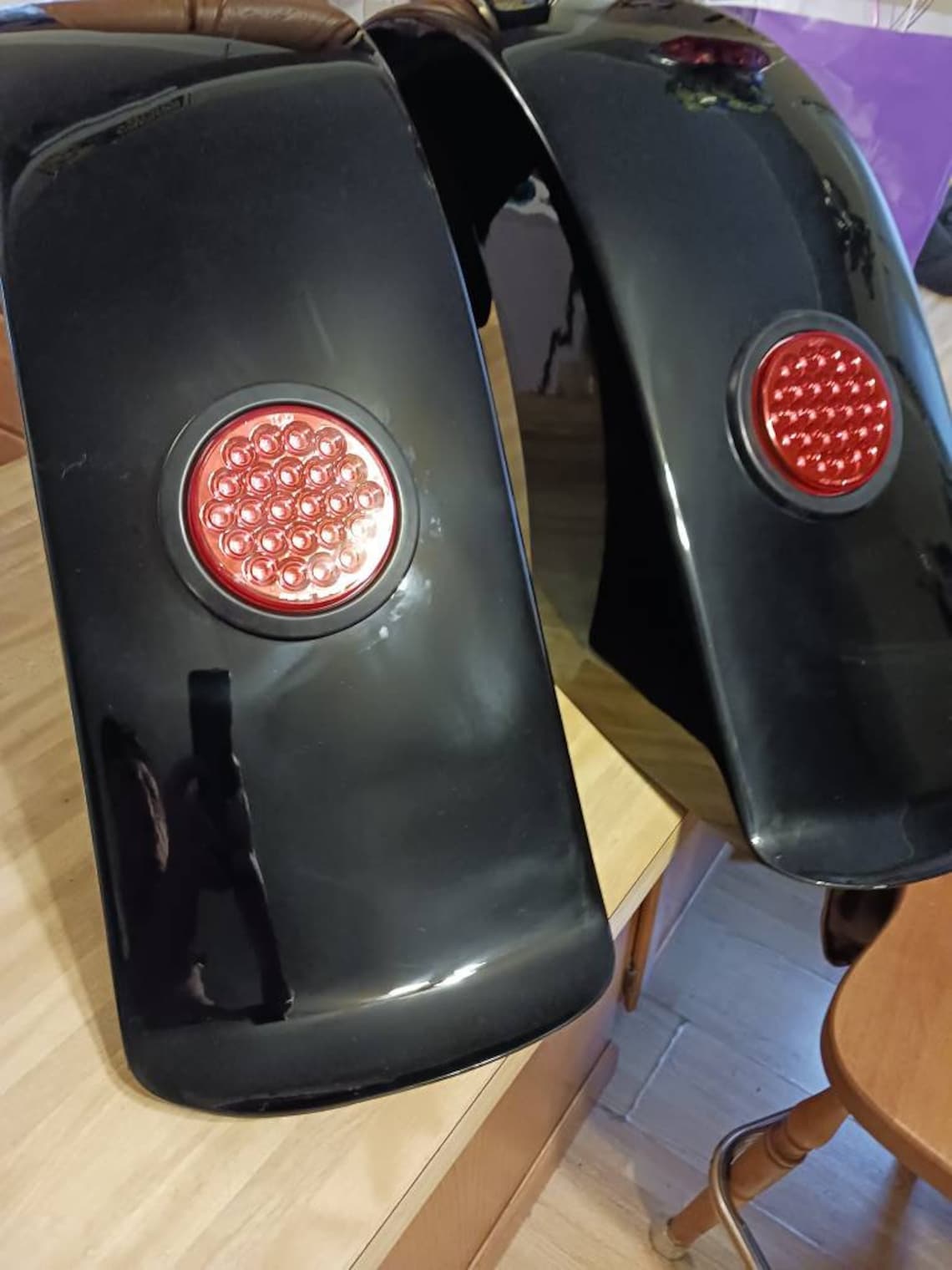 Gc Custom Cycle. Street Dragger Harley-davidson Tri Glide Model Rear ...