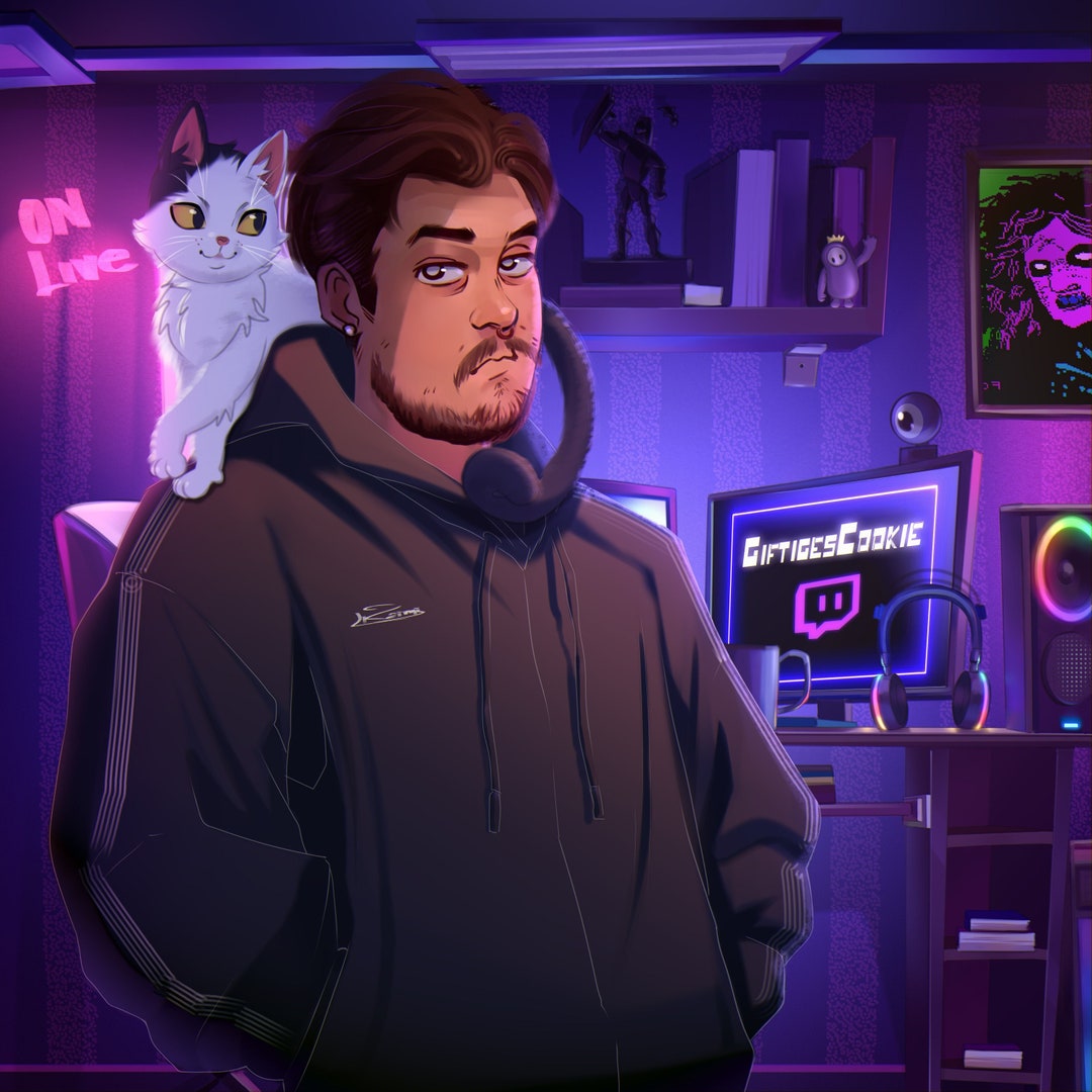 Custom Cartoon Portrait Digital Drawing From Photo A Gift - Etsy