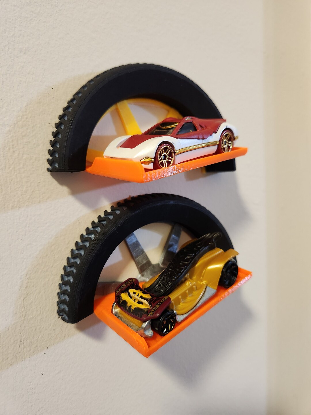 Tire Theme Wall Display Shelf for Hot Wheels. Set of Two. - Etsy