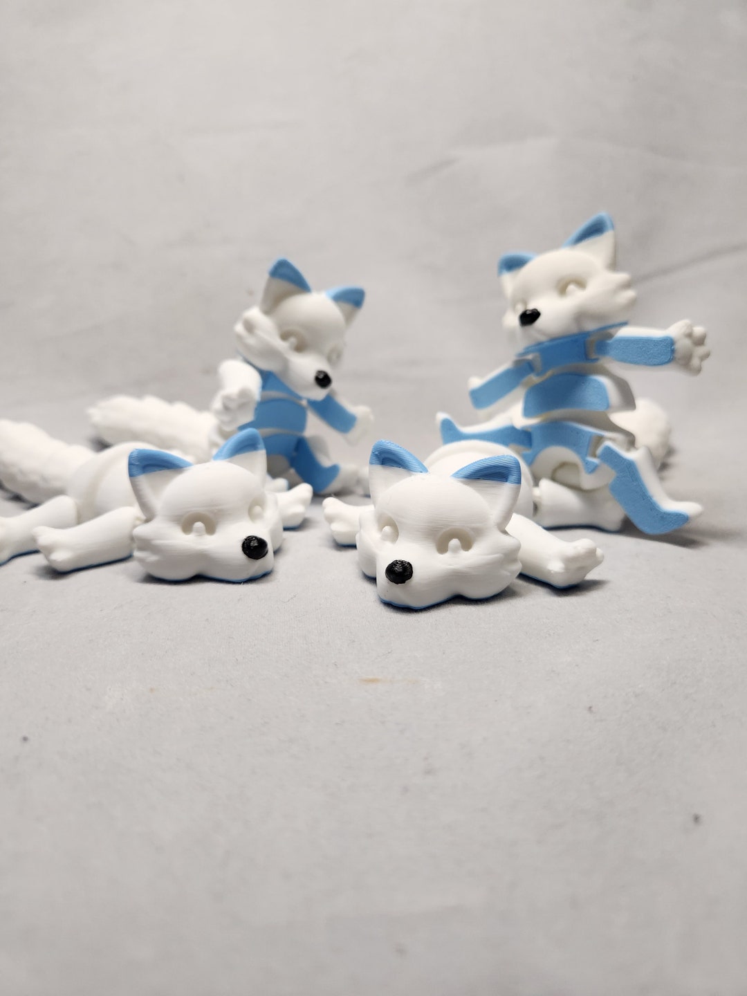 3D-PRINTED Articulated Arctic Fox. - Etsy