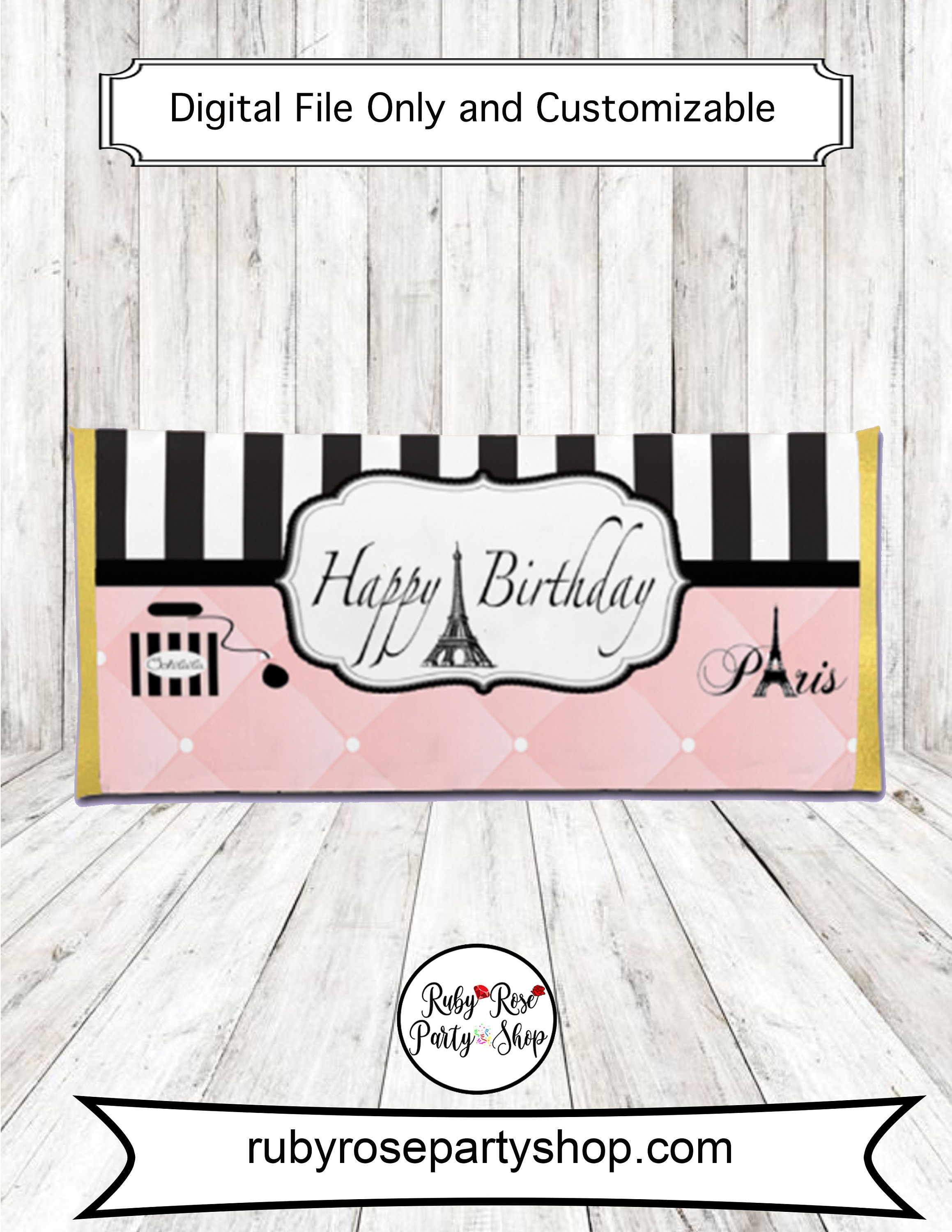Paris Candy Bar- Paris Theme Candy Bar- Custom Candy Bar- Paris Party ...
