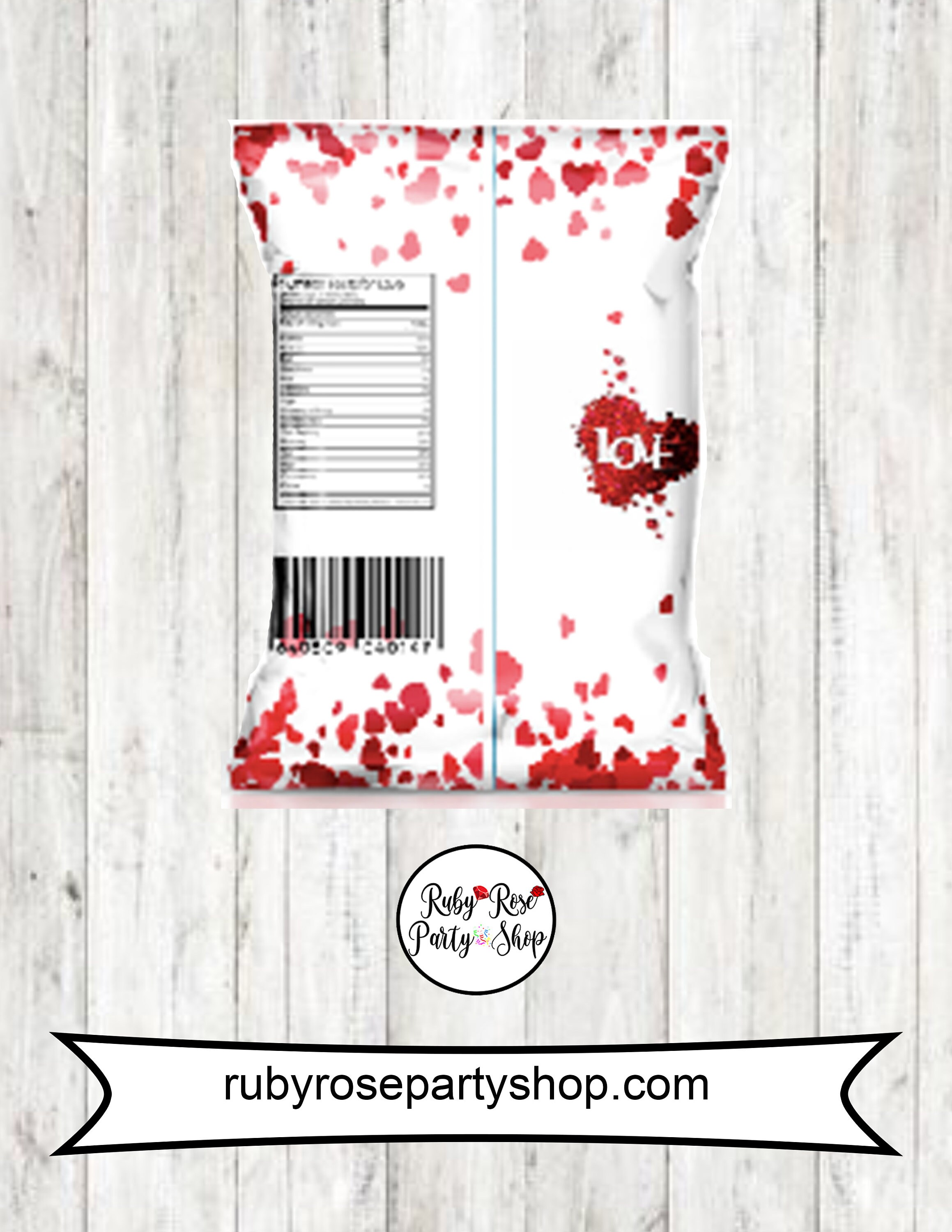 Valentine's Day Chip Bag Valentine's Day Treat Bag Valentine's Day ...