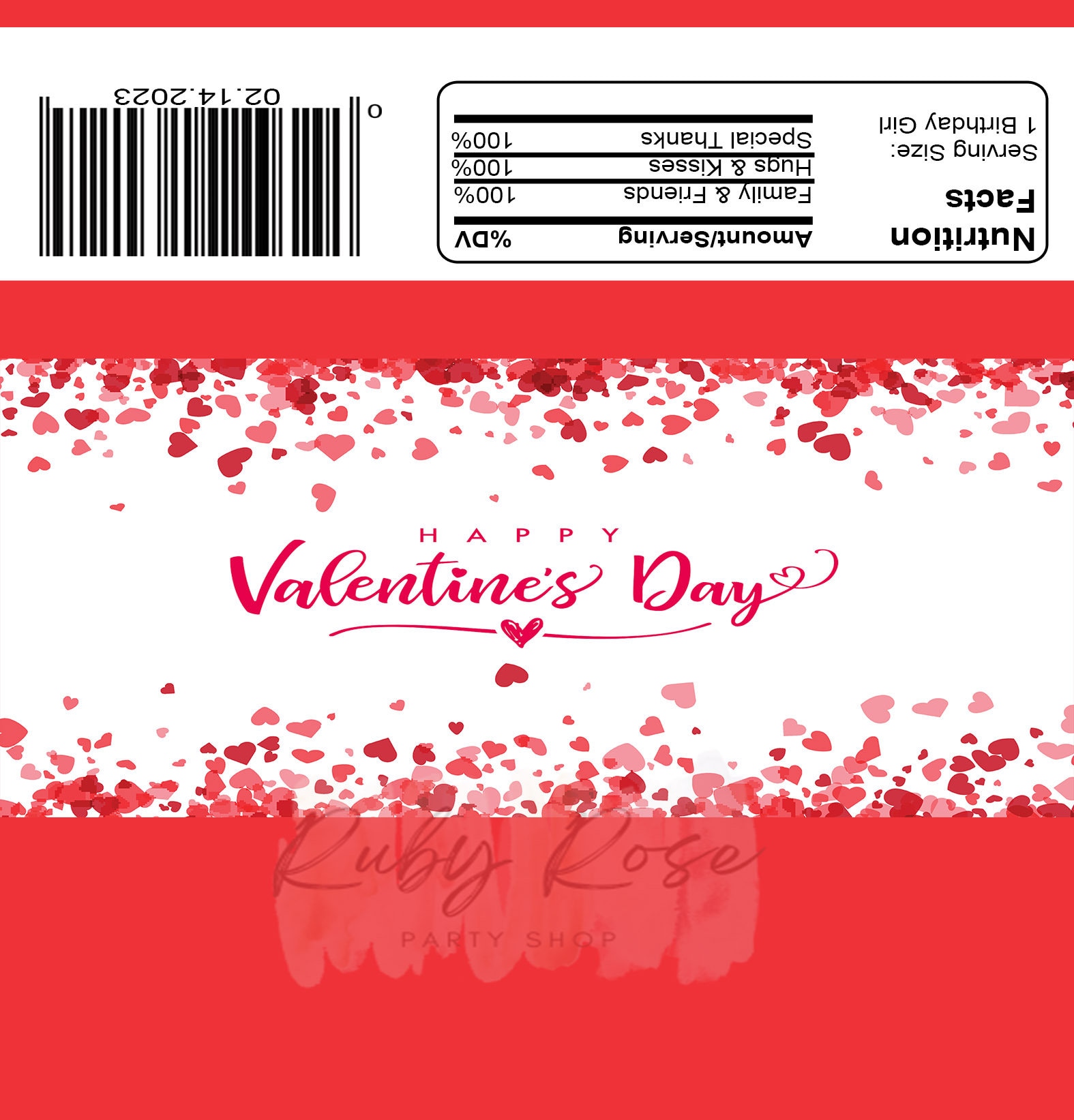 Candy Bar Wrapper - Valentine's Candy Bar Wrapper - Valentine's Day ...