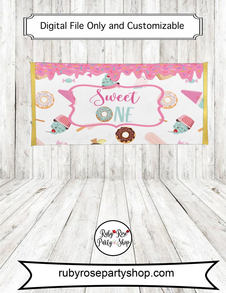 Sweet One Candy Bar Sweet One Candy Wrapper Sweet One - Etsy