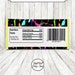 Glow Party Candy Bar Wrapper Glow Party Candy Bar Favor Neon Party ...