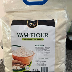 Yam Flour/ Amala Dudu/ Elubo Isu- 4lbs & 10lbs - Etsy