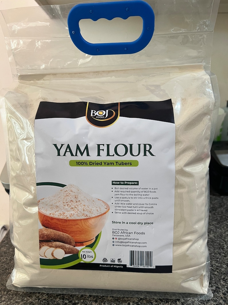 Yam Flour/ Amala Dudu/ Elubo Isu- 4lbs & 10lbs - Etsy