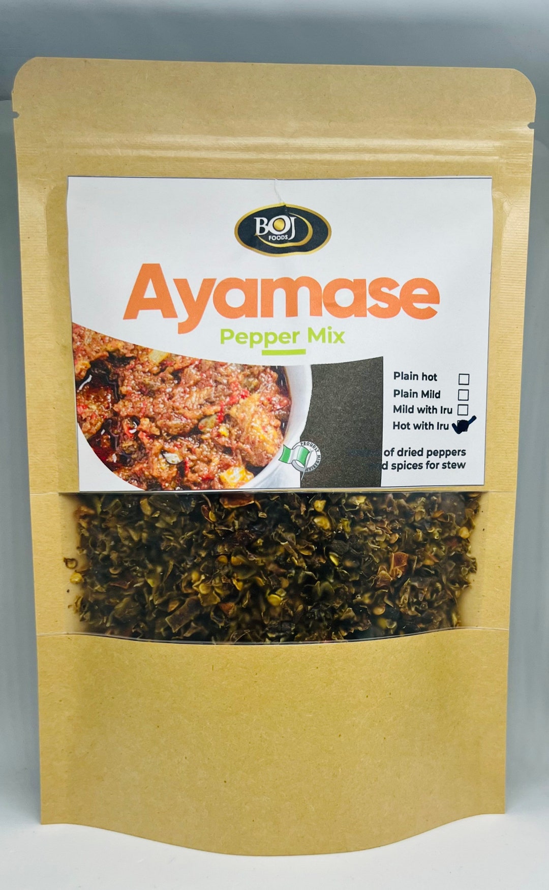 Dry Pepper Mix for Ayamase and Designer Stew-3 Oz ( Mild or Hot, Plain ...