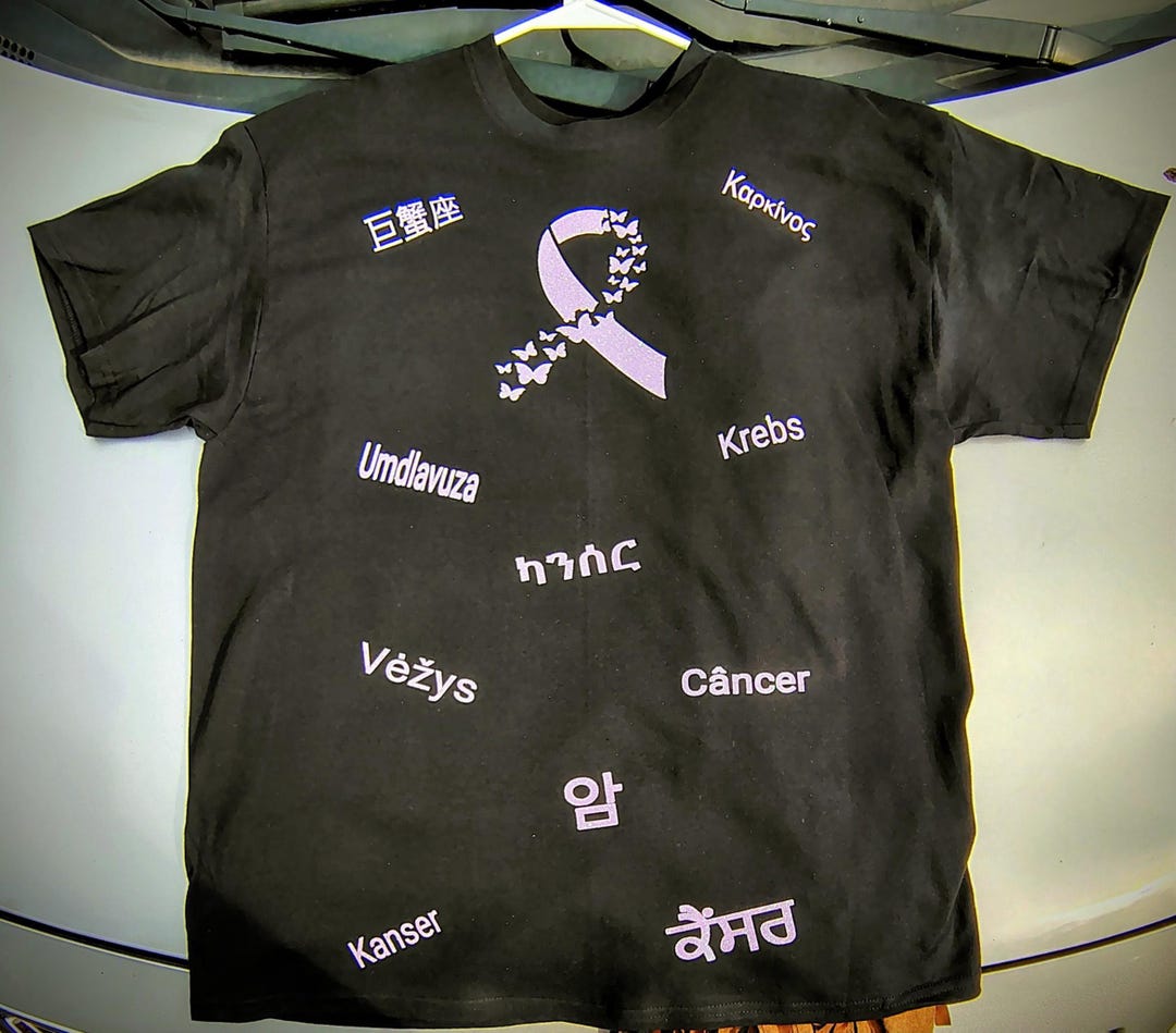 The Language of Hope Cancer Awareness Shirts (all Shirts Custom Made ...