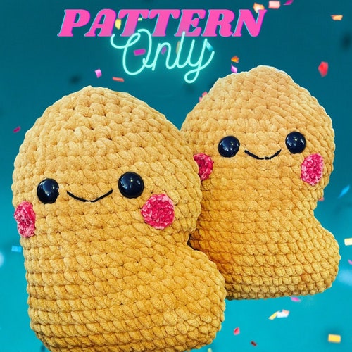 Chicken Nugget Crochet PDF Pattern - Etsy