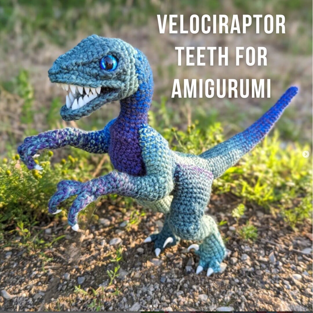 Velociraptor Teeth for Amigurumi Crochet Teeth Teeth for - Etsy
