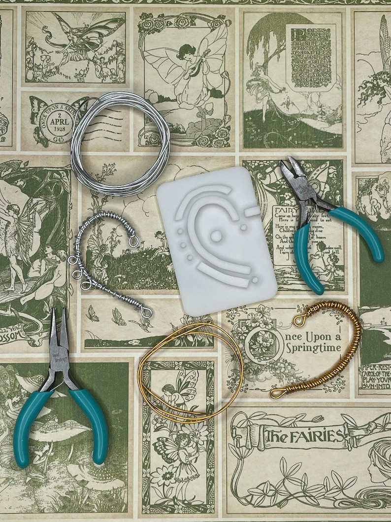 Ear Cuff Template, Make Your Own Earcuff Base, Wire Wrapped Ear Cuff ...