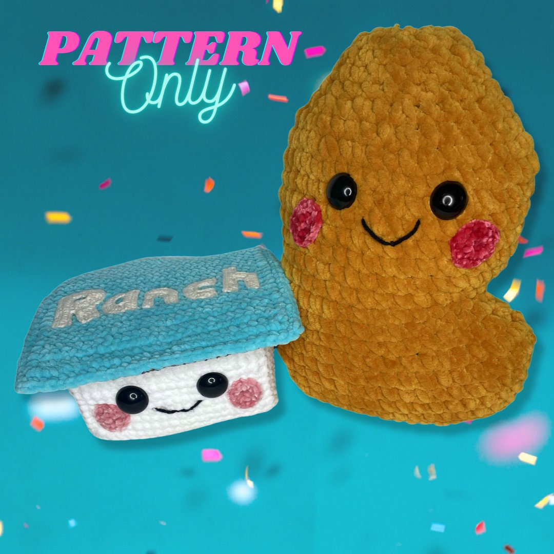 Chicken Nugget Crochet Pattern DIGITAL PDF Downloadable - Etsy