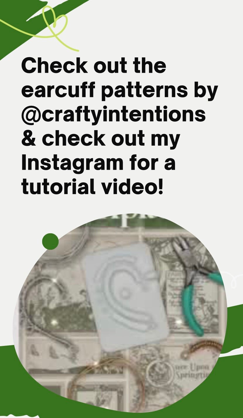 Ear Cuff Template Make Your Own Earcuff Base Wire Wrapped - Etsy