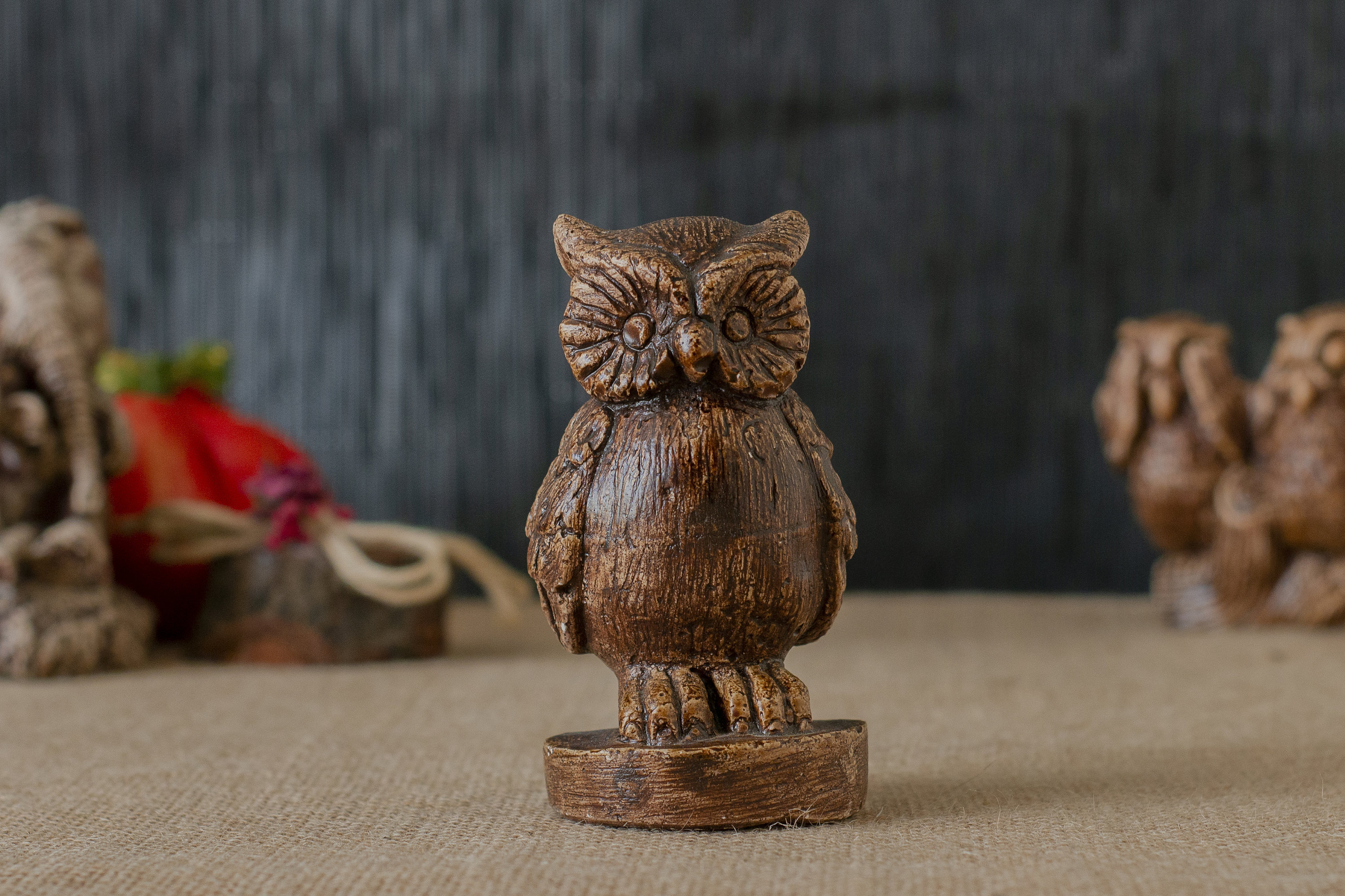 Goddess Crescent Owl Wicca Pentagram Pagan Amulet Talisman Figurine ...