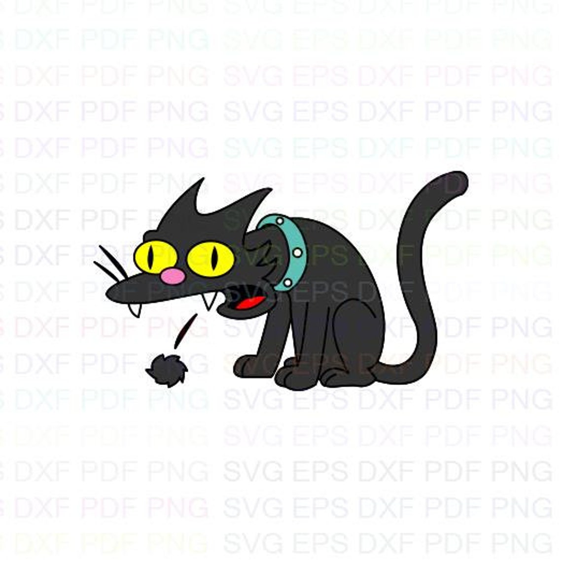 Cat The Simpsons Snowball 2 Svg Dxf Eps Pdf Png Cricut | Etsy
