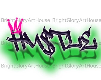 Hoochie Mama PNG Digital Download Airbrush Graffiti 90s 00s Art PNG - Etsy