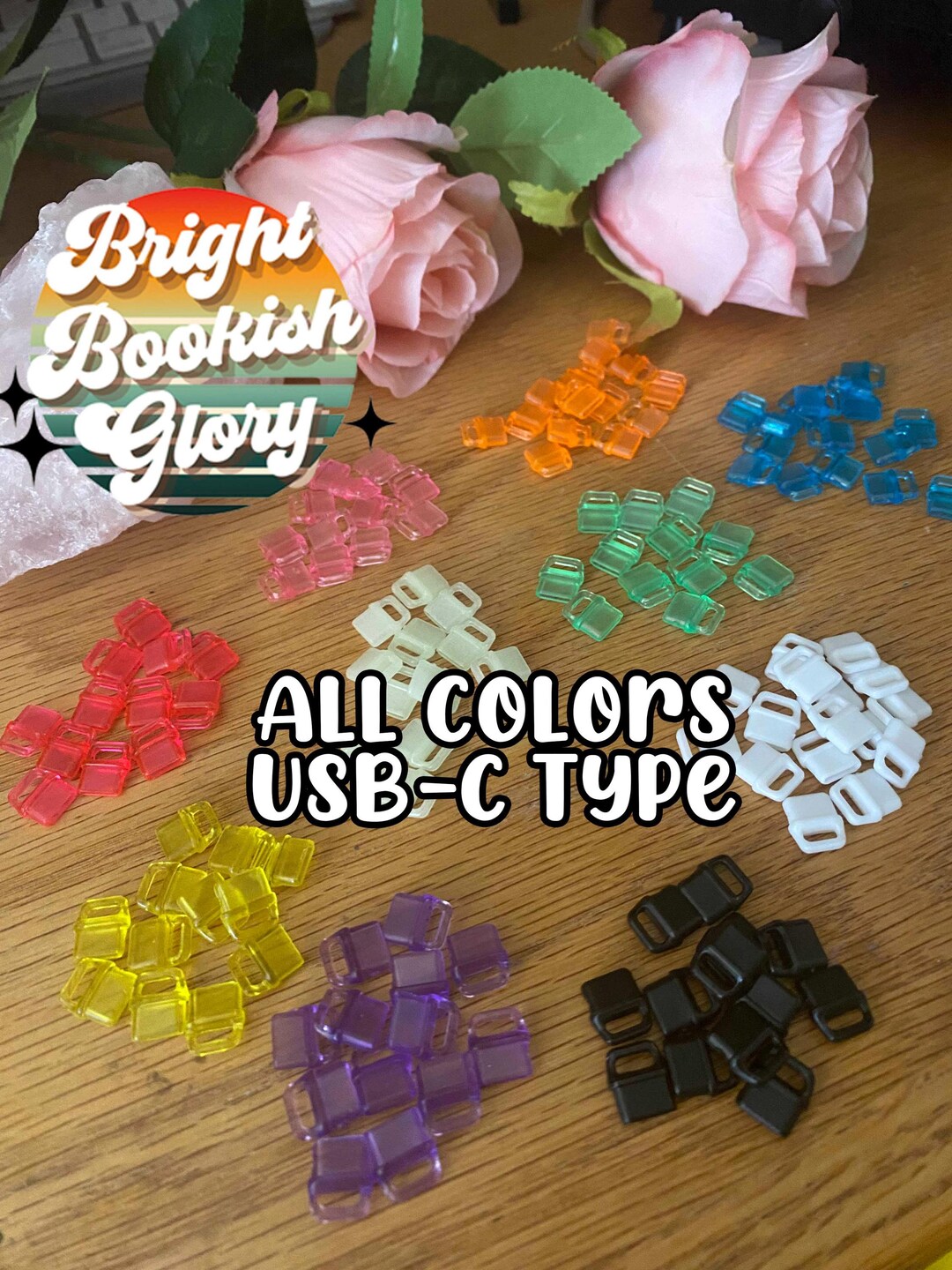 USB-C Dust Plug Charm: Kindle, Switch, DIY - Pick Your Color (5 Count ...
