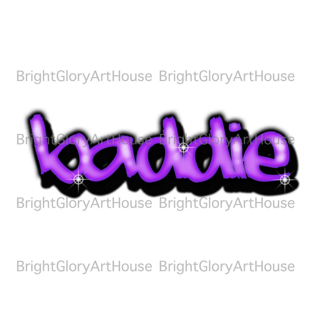 Baddie PNG Digital Download Airbrush Graffiti 90s 00s Art PNG - Etsy