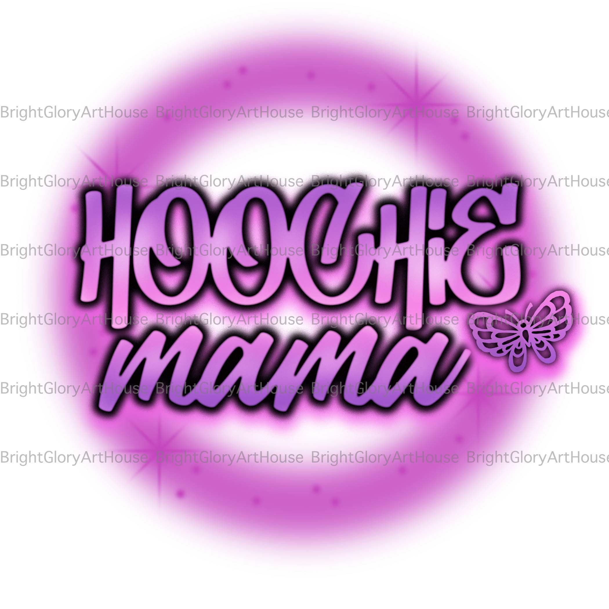 Hoochie Mama PNG Digital Download Airbrush Graffiti 90s 00s Art PNG - Etsy