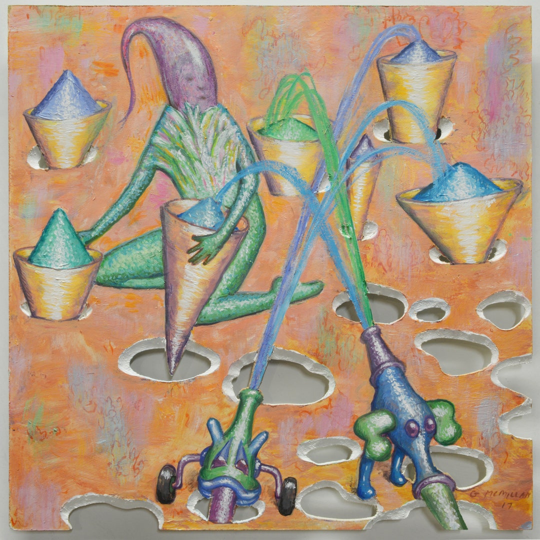 Spewt- Weird Art Print of an Original Painting, This Surreal Digital ...