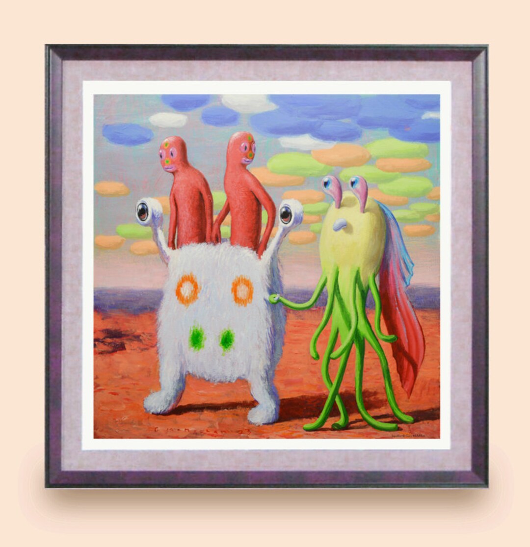 Squilfur - Try This Weird Art Print of an Original Weird Painting. This ...