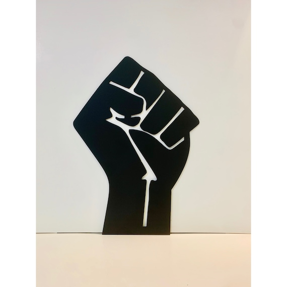 Black Lives Matter Fist Wall Art BLM Metal Fist Sign Home | Etsy