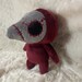 Stitched Maroon Plague Plush - Etsy