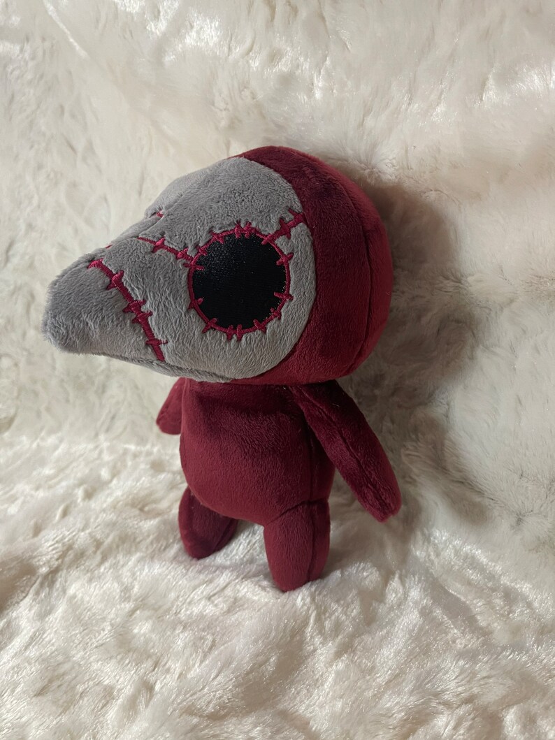 Stitched Maroon Plague Plush - Etsy