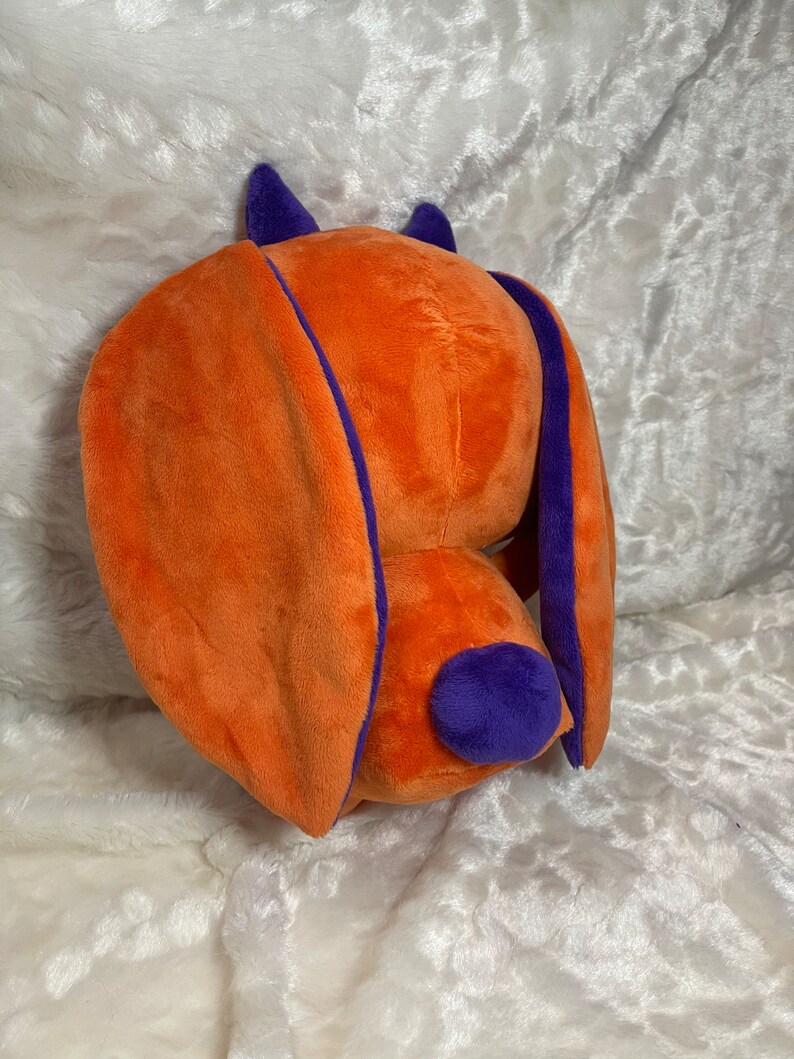 Orange Demon Bunny Plush - Etsy