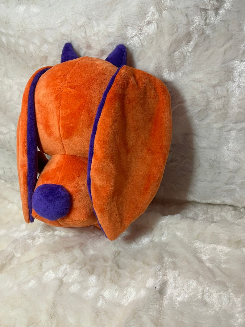 Orange Demon Bunny Plush - Etsy