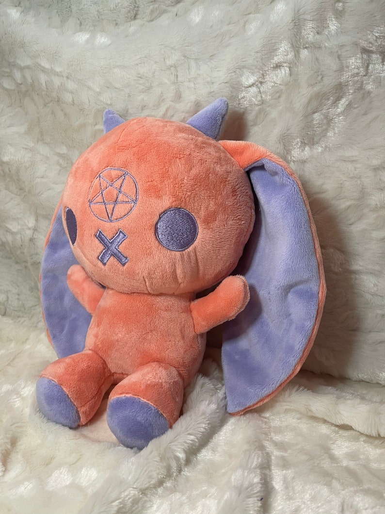 Light Orange Demon Bunny Plush - Etsy