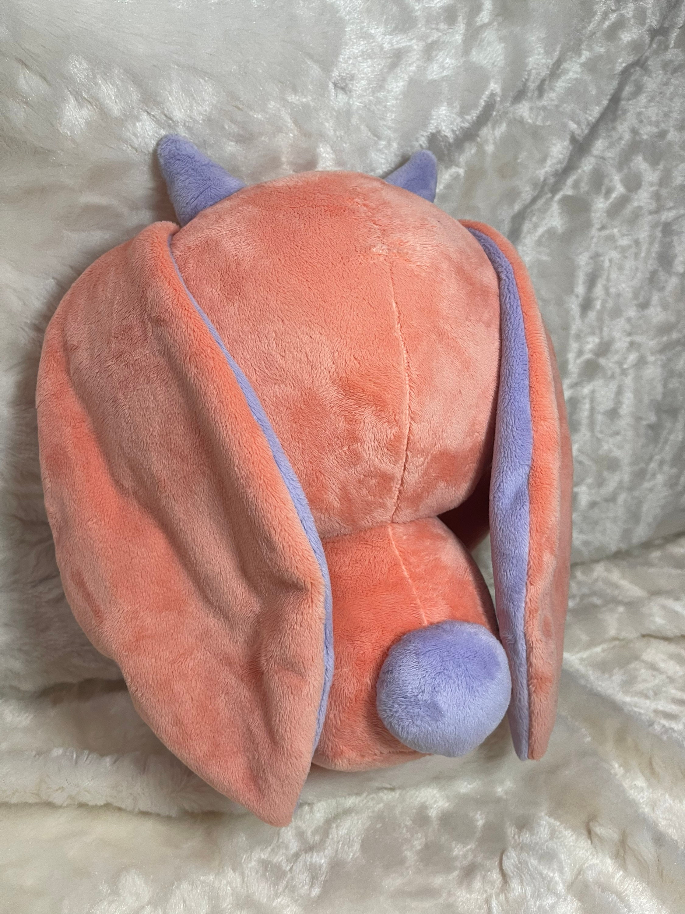 Light Orange Demon Bunny Plush - Etsy