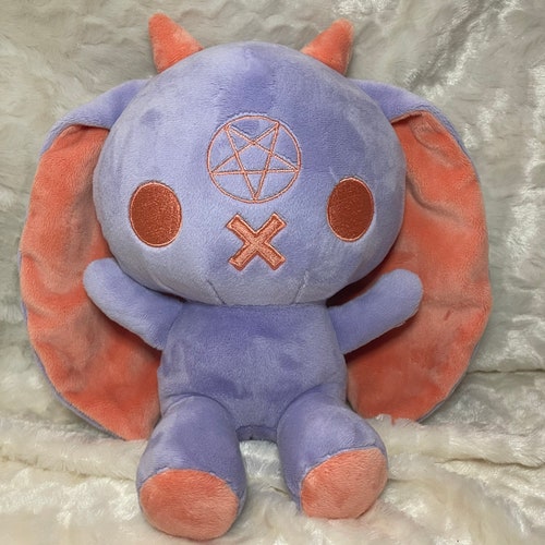 Light Orange Demon Bunny Plush - Etsy