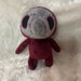 Stitched Maroon Plague Plush - Etsy
