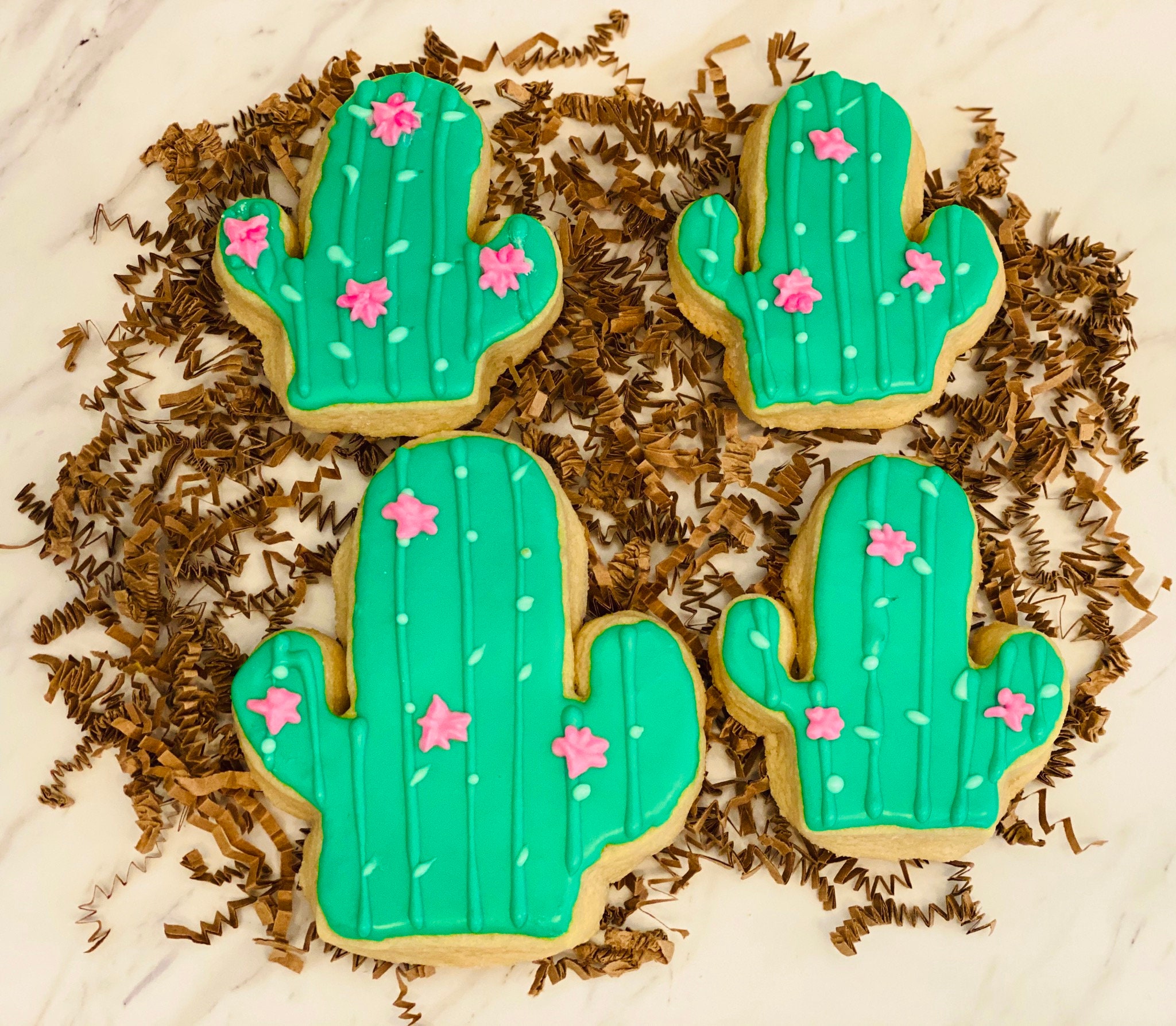 Vegan Cactus Sugar Cookies adorable - Etsy