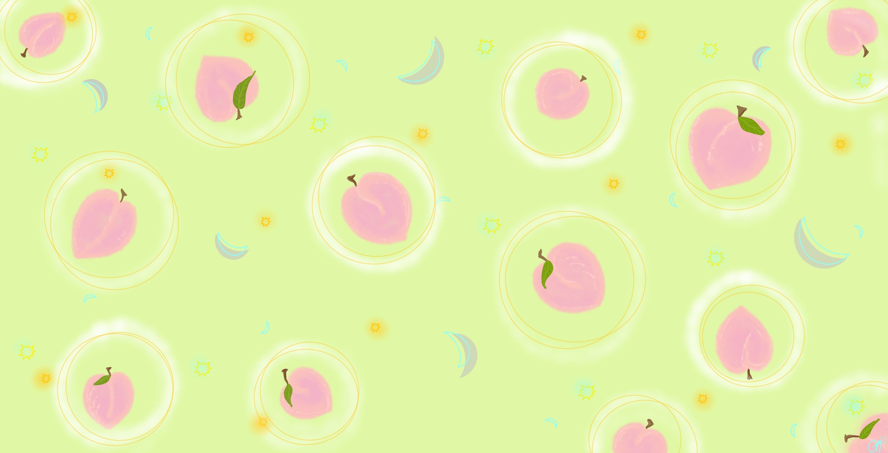 Peach Rings- Digital Wallpaper - Etsy UK