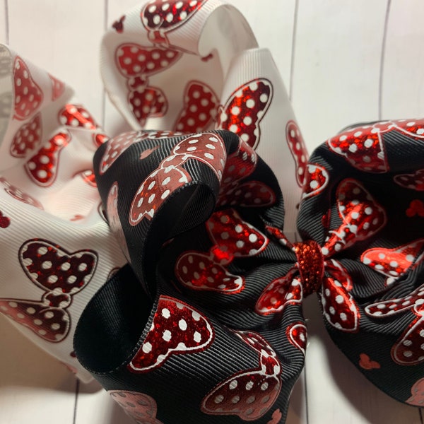 Red Polka Dot Bow - Etsy