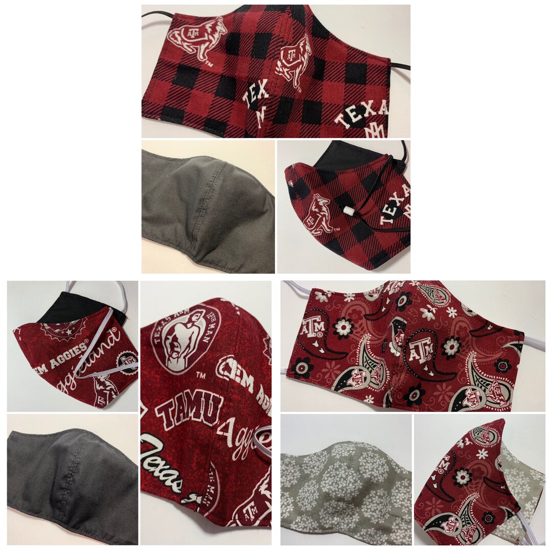 Childrens Handmade Aggie Face Masks, Kids Face Mask, Boys and Girls ...