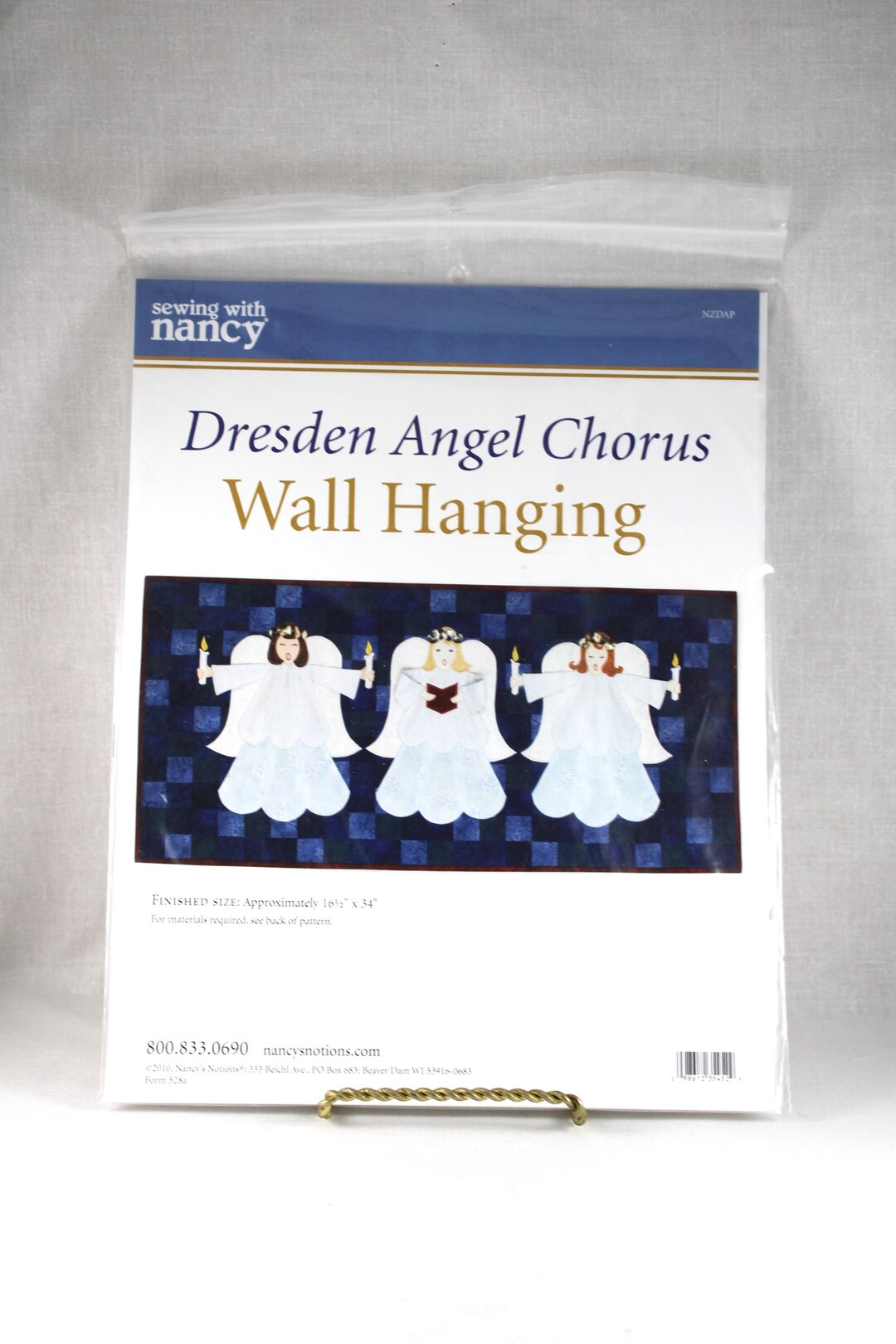 Non-vintage Nancy's Notion's "dresden Angel Chorus" Wall Quilt Pattern ...