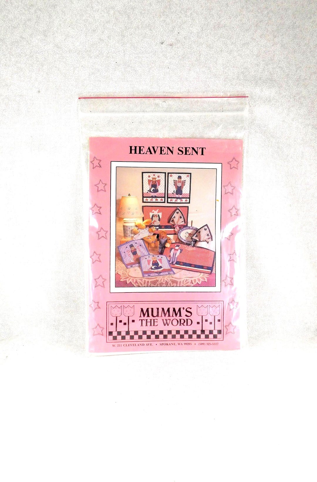 Vintage 1991 Debbie Mumm "heaven Sent" Quilt Pattern: Teddy Bear Angels ...