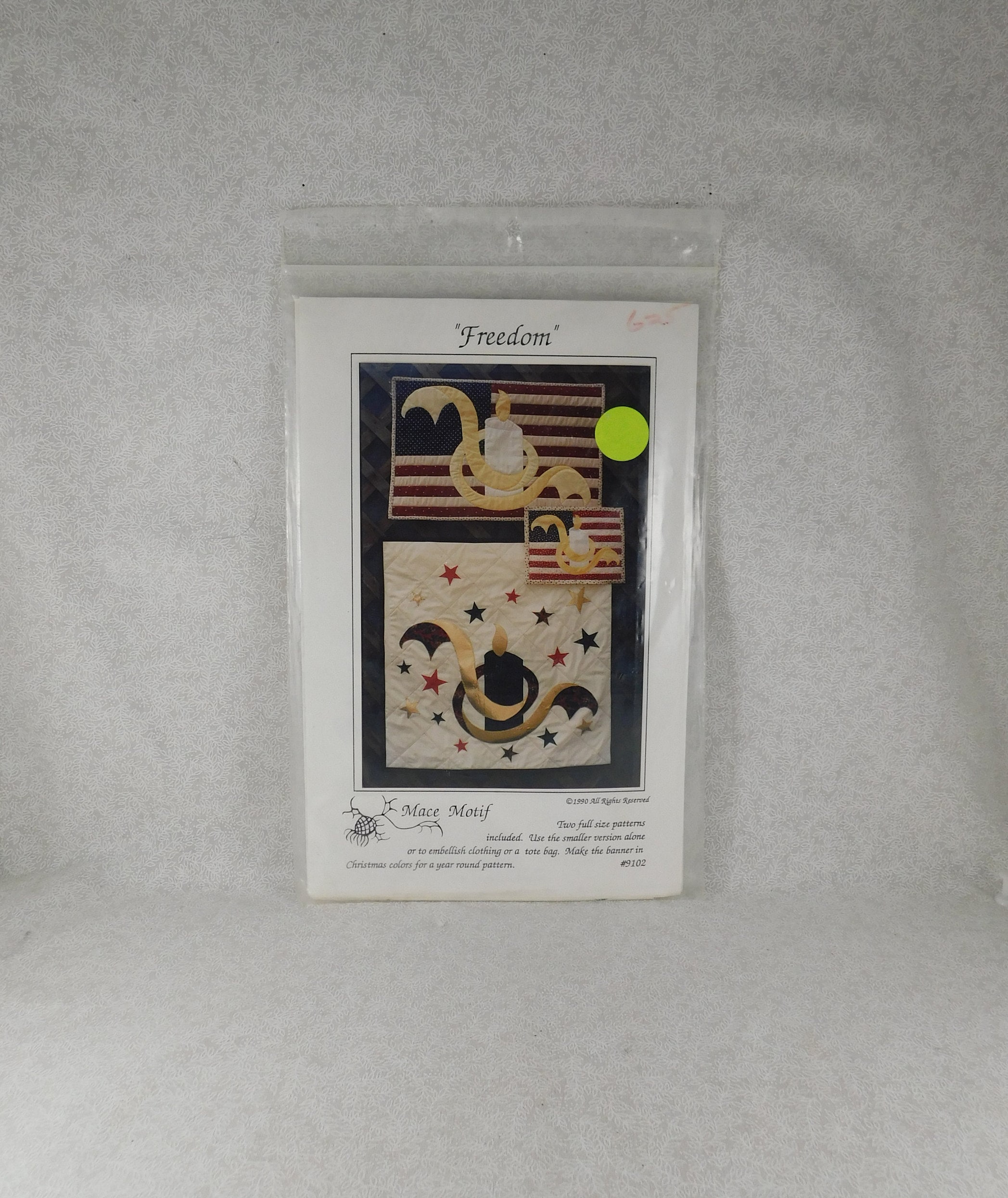 1990 freedom by Mace Motif, Quilt & Applique Flag/candle Wall Quilts ...