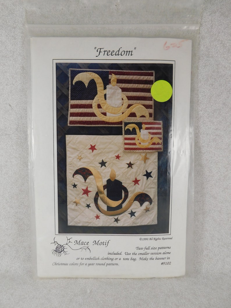 1990 freedom by Mace Motif, Quilt & Applique Flag/candle Wall Quilts ...