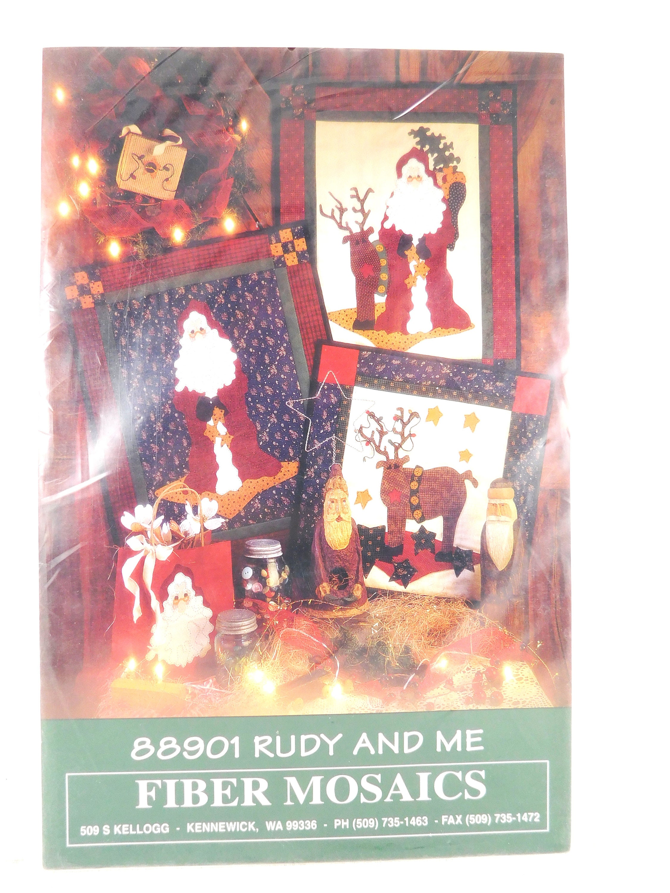 Fiber Mosaic's rudy and Me Wall Quilt & Banner Patterns, 88901, Vintage ...
