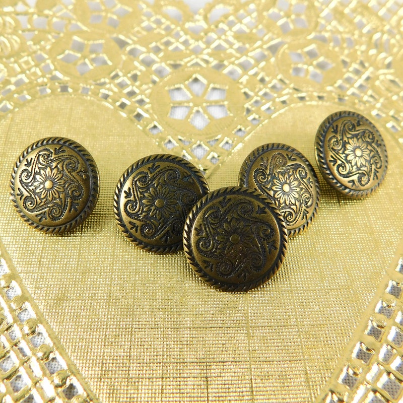 Brass Buttons - Etsy